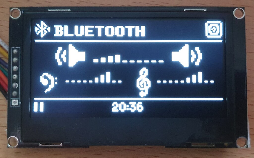 OLED display to visualize amp / streamer data through UART (RX/TX ...